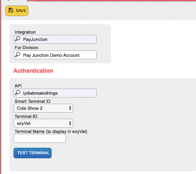 EzyVet – PayJunction Support